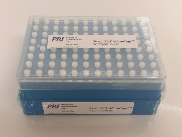 MicroCaps (50 uL) 96 in a Rack – Pressure BioSciences, Inc.